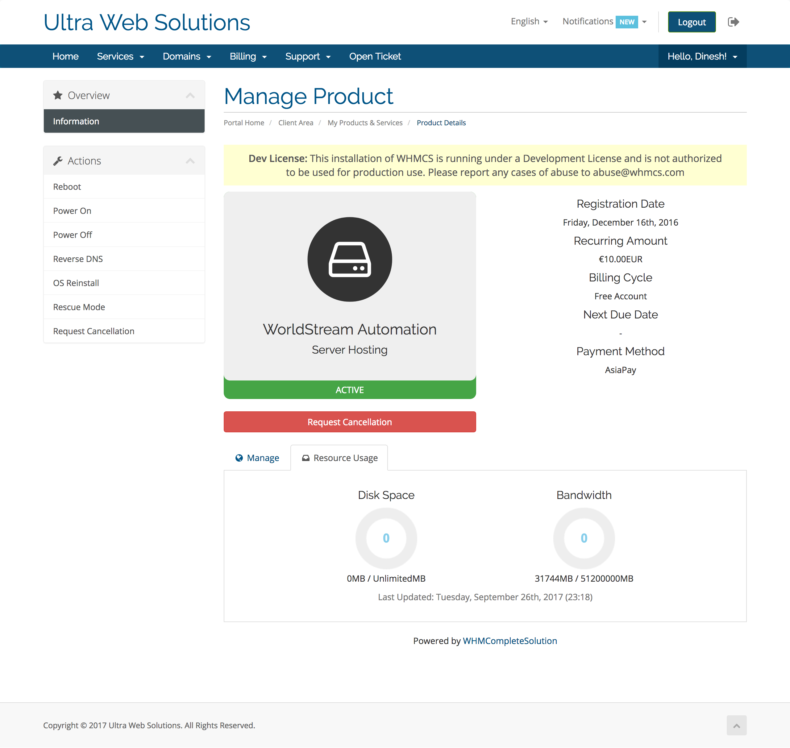 Whmcs Module Worldstream Server Automation